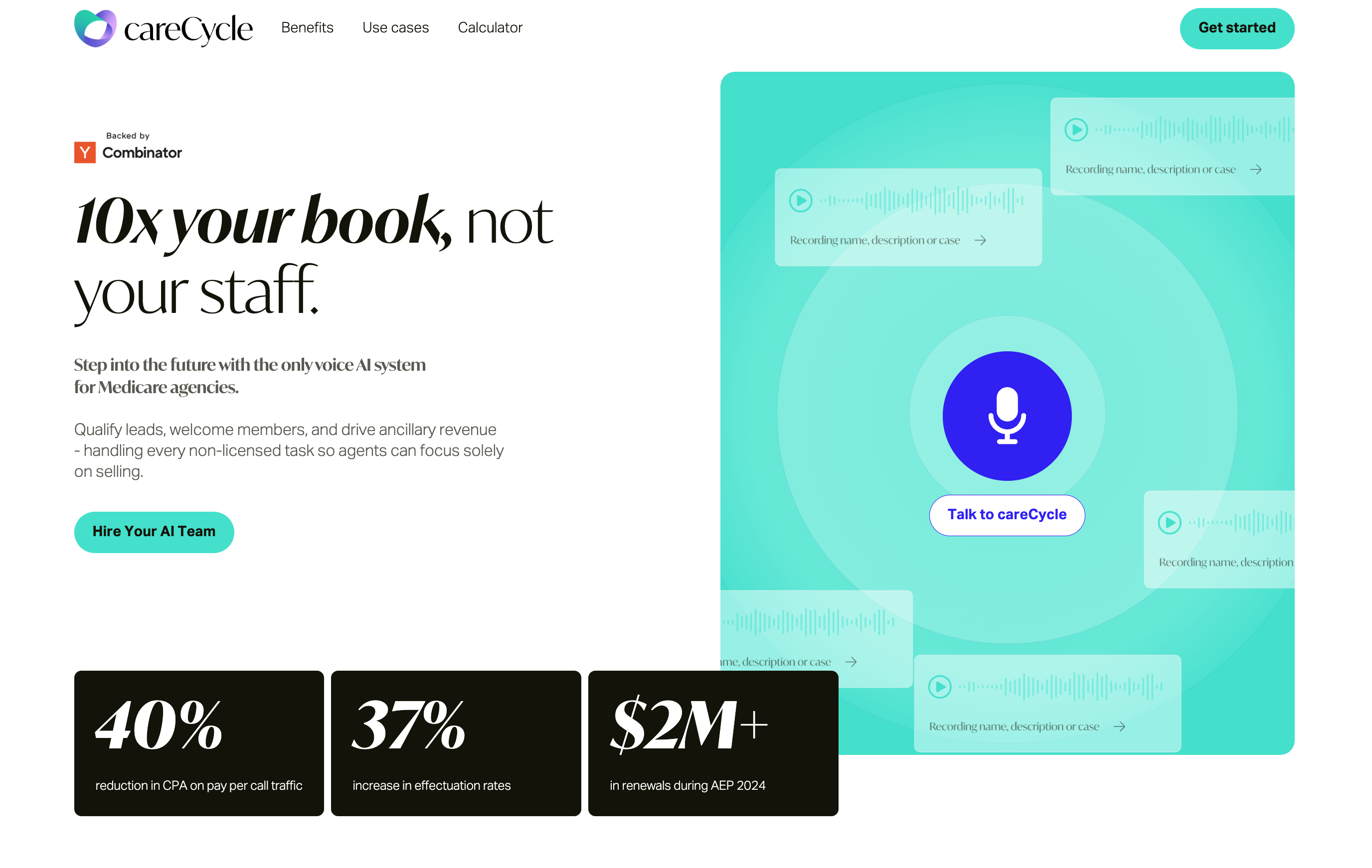careCycle - Voice AI teams for the Medicare Member Journey